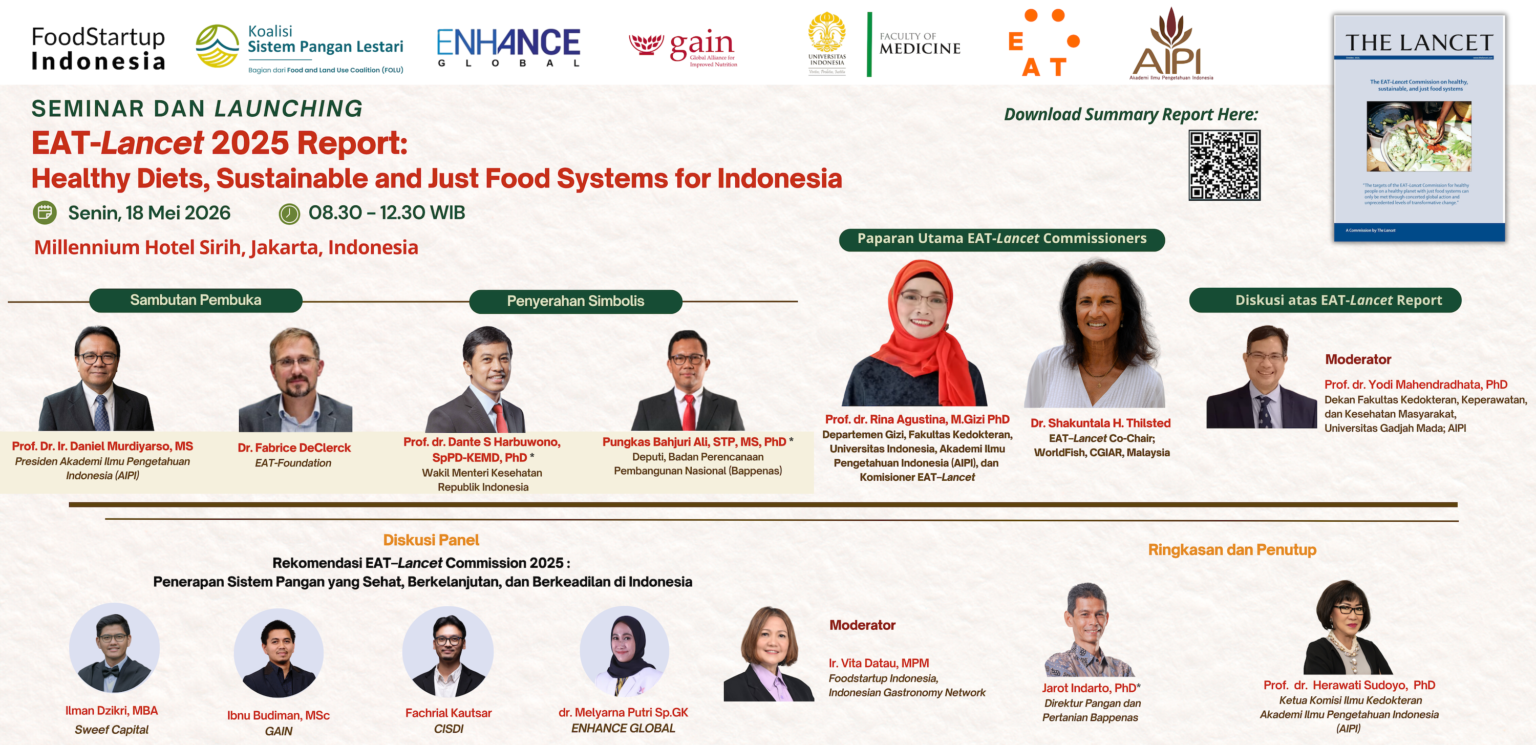 SEMINAR AND LAUNCHING EAT-Lancet 2025 Report: Healthy Diets ...